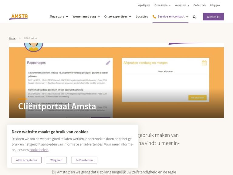 Inloggen bij Amsta Clientportaal – Inloggen Bij