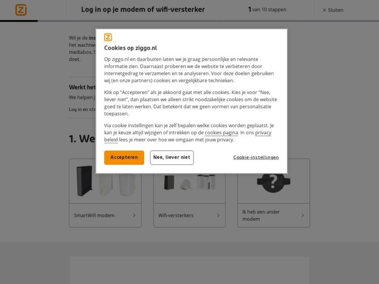 Inloggen bij Op De Ziggo Router – Inloggen Bij