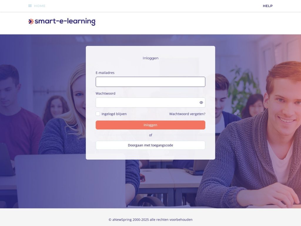 Inloggen bij Smart E Learning – Inloggen Bij