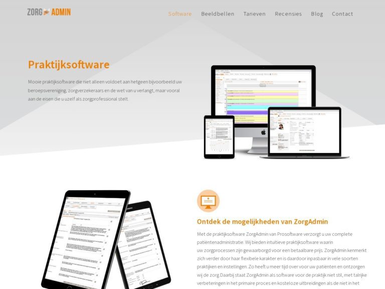 Inloggen bij Zorgadmin – Inloggen Bij