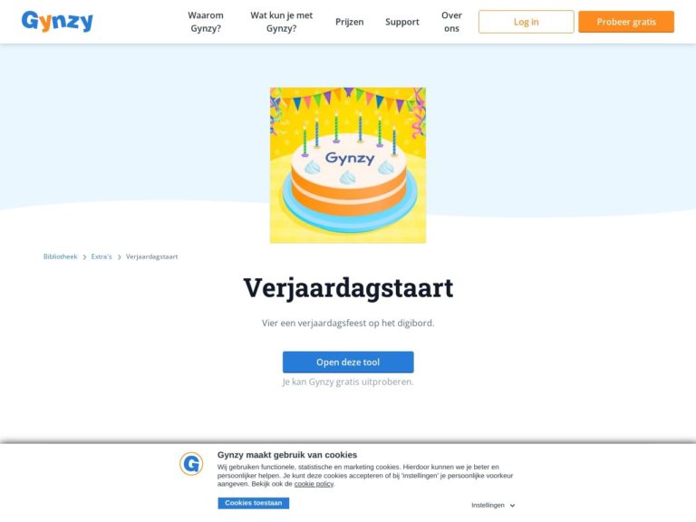 Inloggen bij Gynzy Taart Zonder – Inloggen Bij